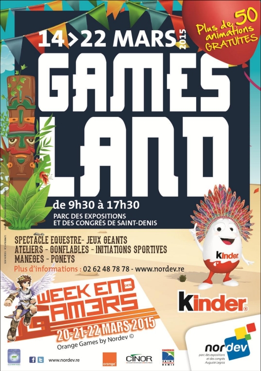 GAMES LAND, du 14 au 22 mars 2015