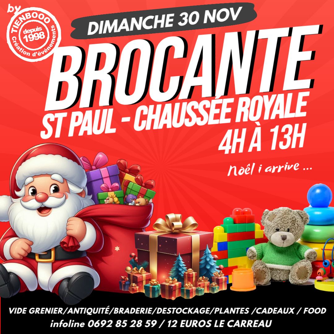 Brocante à Saint-Paul Chaussée Royale