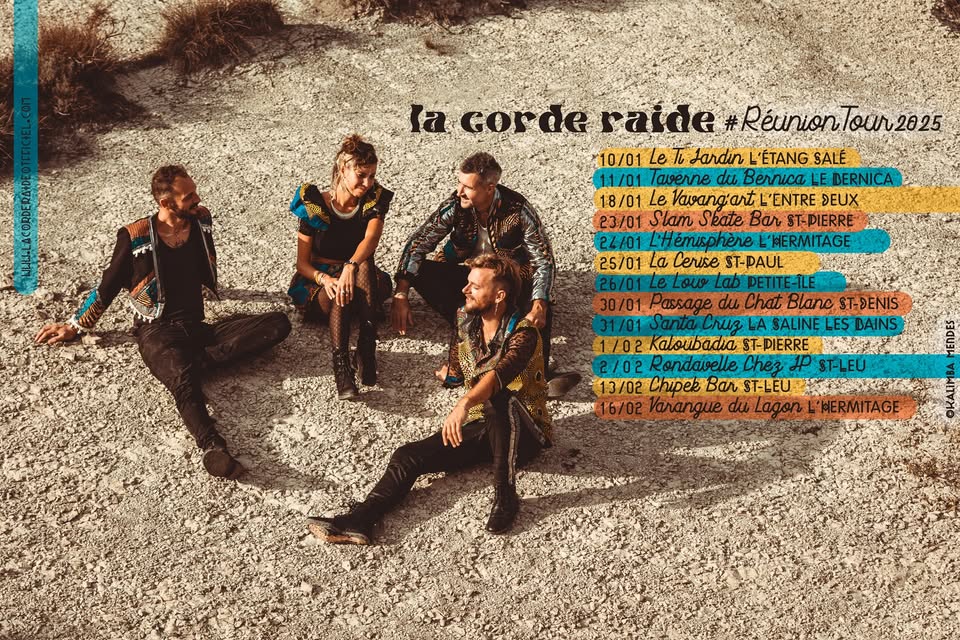 La Corde Raide en concert à La Réunion